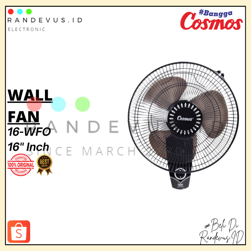 Jual COSMOS Kipas Angin Dinding 16" Inch Wall Fan Garansi Resmi COSMOS ...