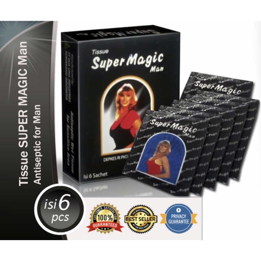 Jual Tisue magic Antiseptic Tisu Antiseptik SUPER MAGIC Man Tissue ...