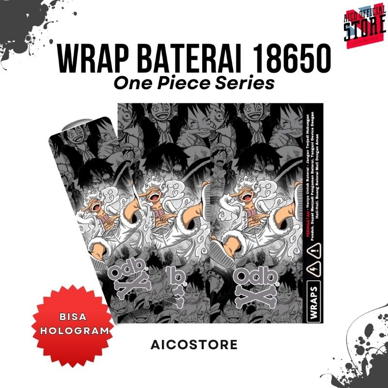 Jual Wrap Baterai 18650 Anime One Piece Nami Lucu Catzilla Series ...
