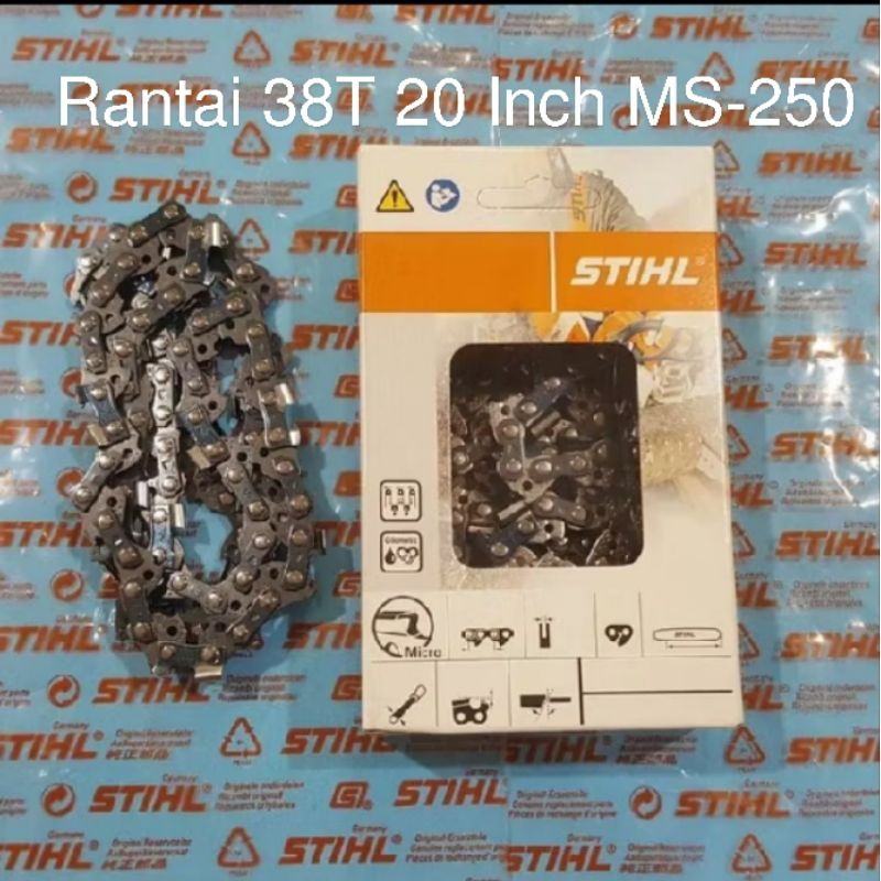 Jual Rantai Chainsaw STIHL 38T 20"Inch MS-250 / Rante Senso Sinso 38T Bar 20"Inch MS 250 ...
