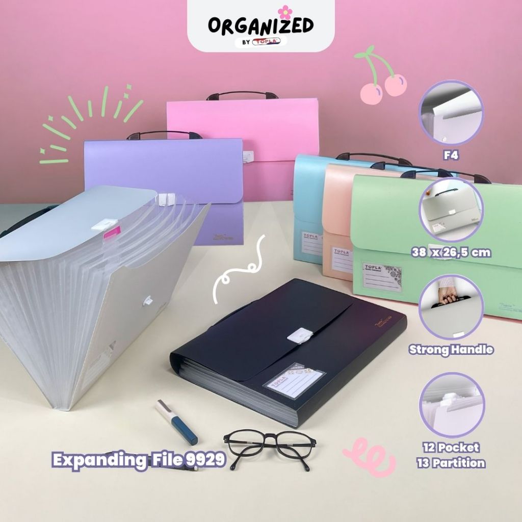 Jual Expanding file f4 / map dokumen berkas kantor dan sekolah ...