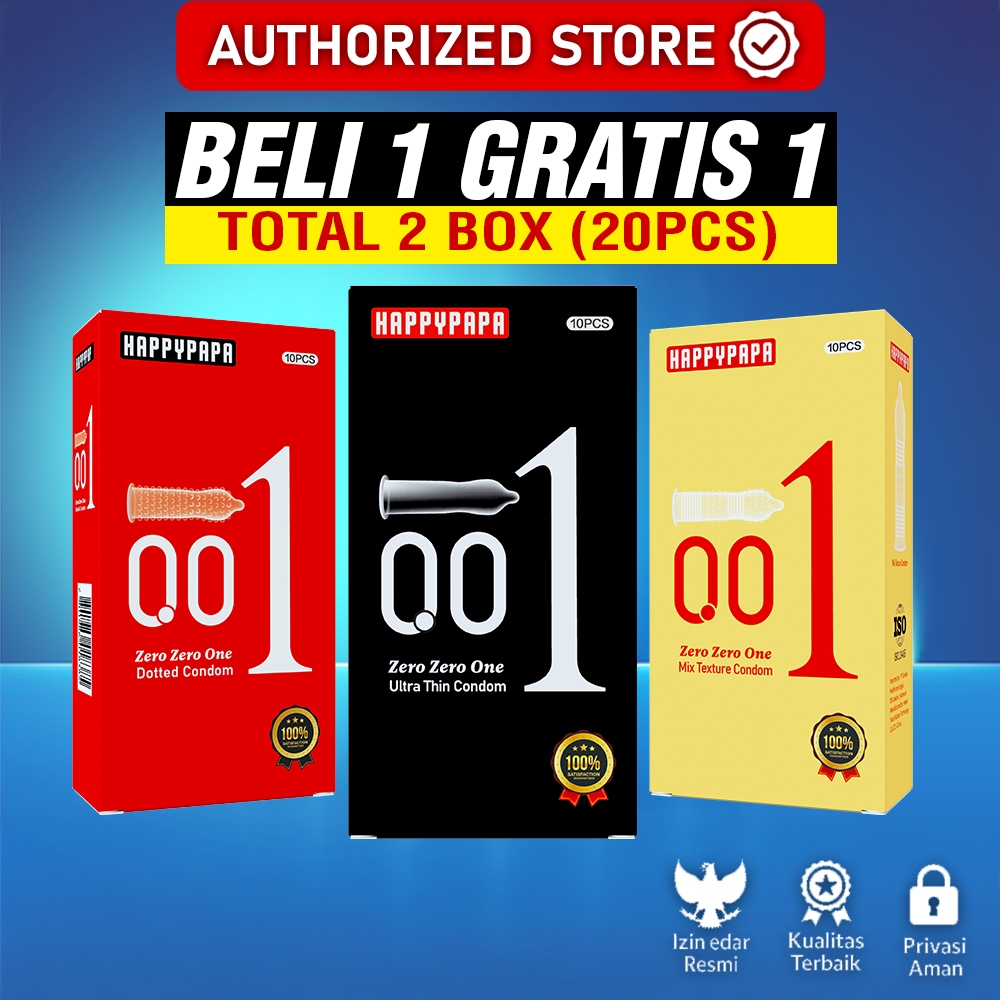 Jual Kondom 001 Buy 1 Get 1 (2 Kotak Isi 20 Pcs) | Shopee Indonesia