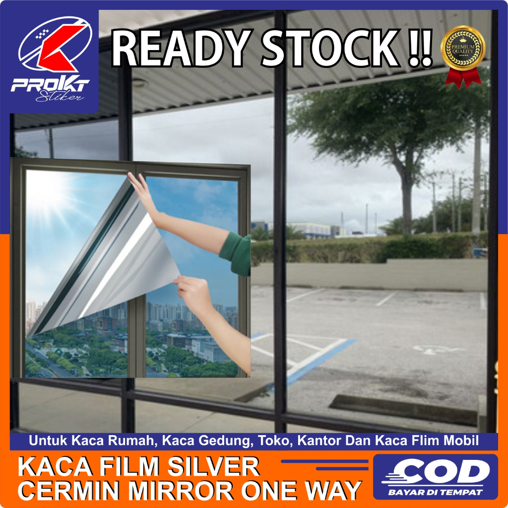 Jual Stiker Kaca Film One Way Cermin Tidak Tembus Pandang Jendela Rumah Kantor Mobil Ruko Kaca ...