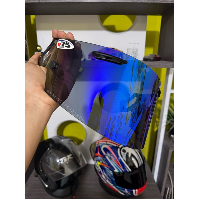 Jual VISOR IRIDIUM BLUE VAS V ARAI RX7X | Shopee Indonesia