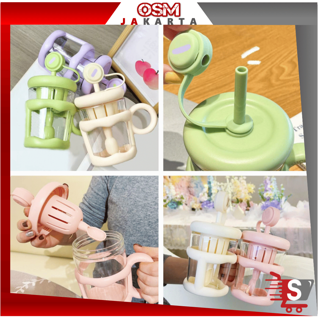 Jual OSM JKT B6611 Tumbler Aesthetic Free Tempelan / Portable Water Jug ...