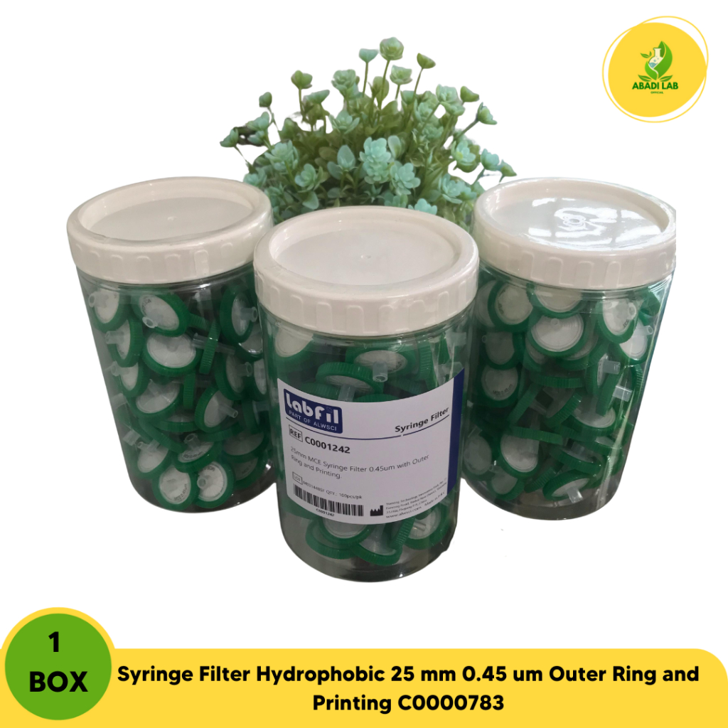 Jual MCE Syringe Filter 25 mm 0.45 um with Outer Ring and Printing C00001242 LABFIL | Shopee ...