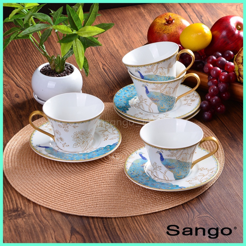 Jual SANGO Set Cangkir Peacock Garden (Isi 8) Hampers | Shopee Indonesia