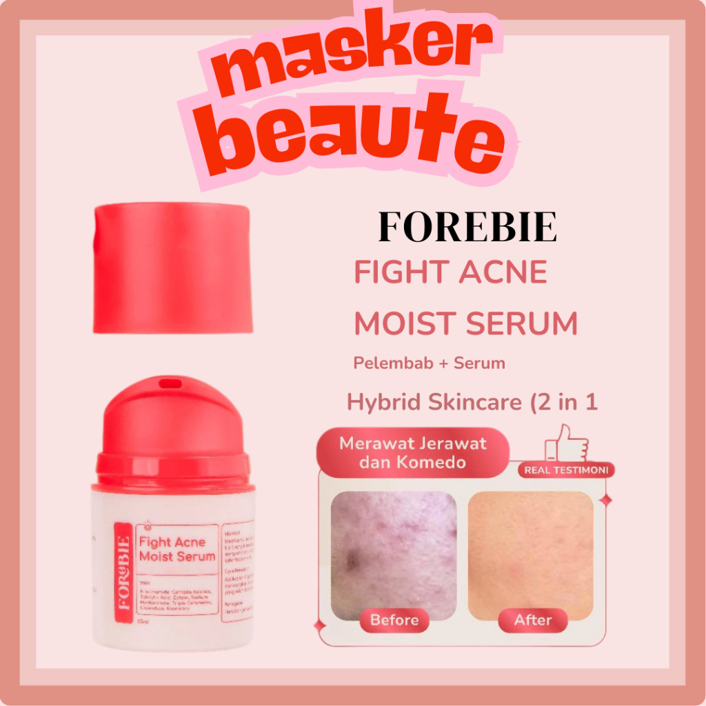 Jual (BPOM) Forebie Fight Acne Moist Serum 35ml | Shopee Indonesia