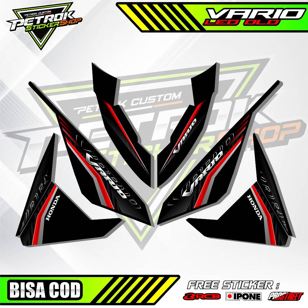 Jual STRIPING VARIASI HONDA VARIO 125 LED OLD / STICKER LIST MOTOR HONDA VARIO 125 LED OLD ...