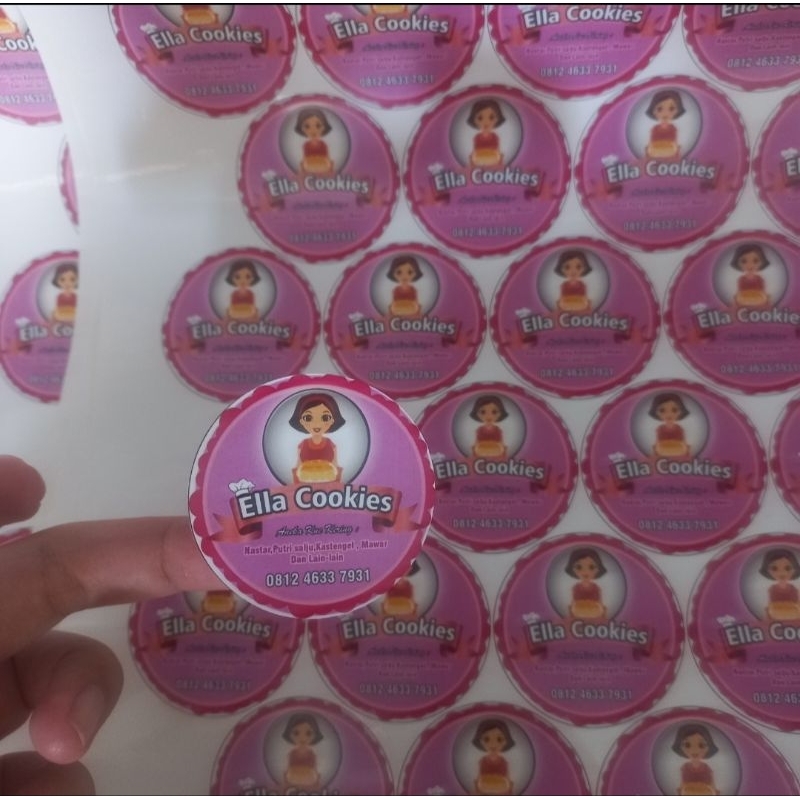 Jual stiker label produk Cutting custom FREE DESAIN suka suka sesuai ...