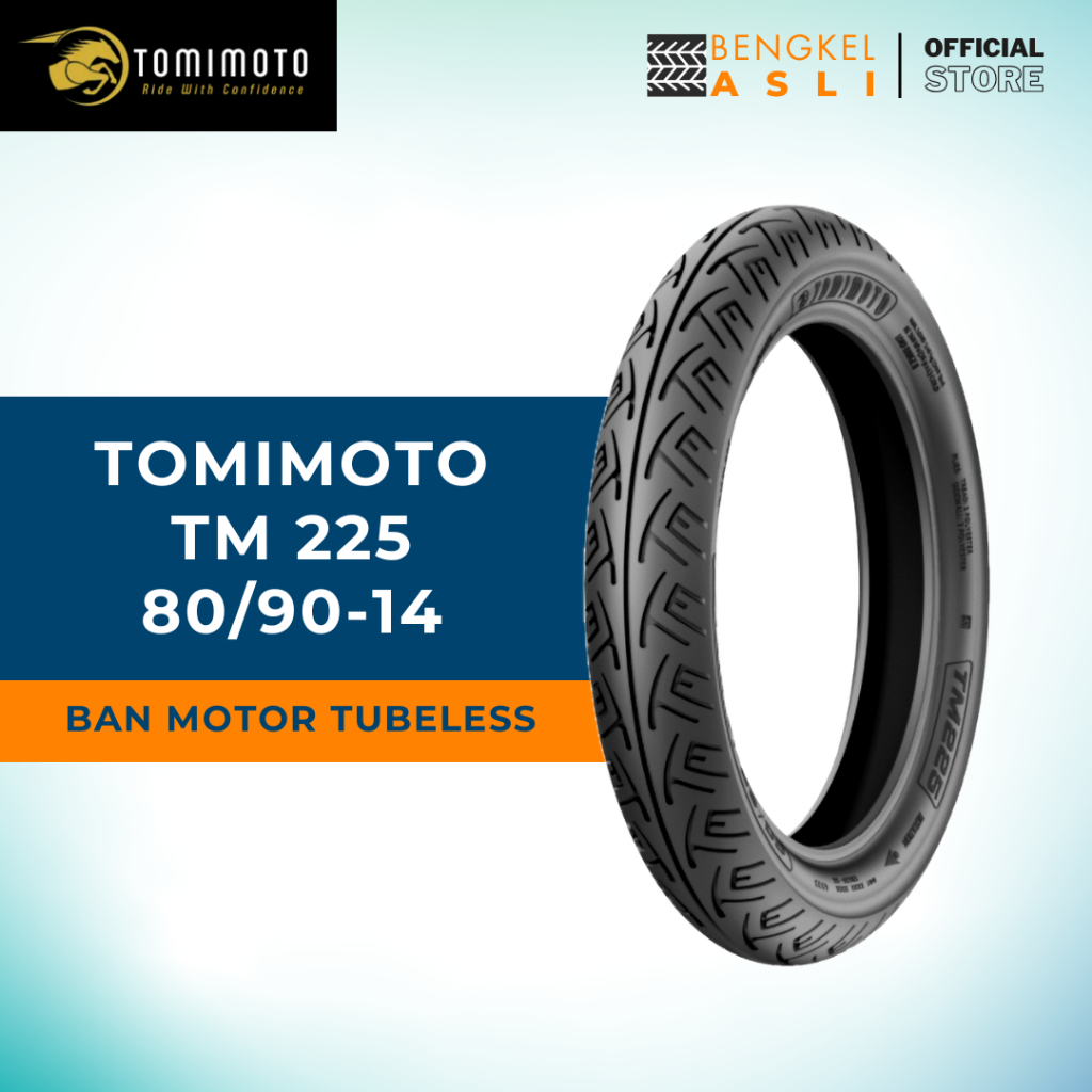 Jual Ban Motor TOMIMOTO TM 225 Ring 14 80/90-14 Tubeless (TL) | Shopee ...
