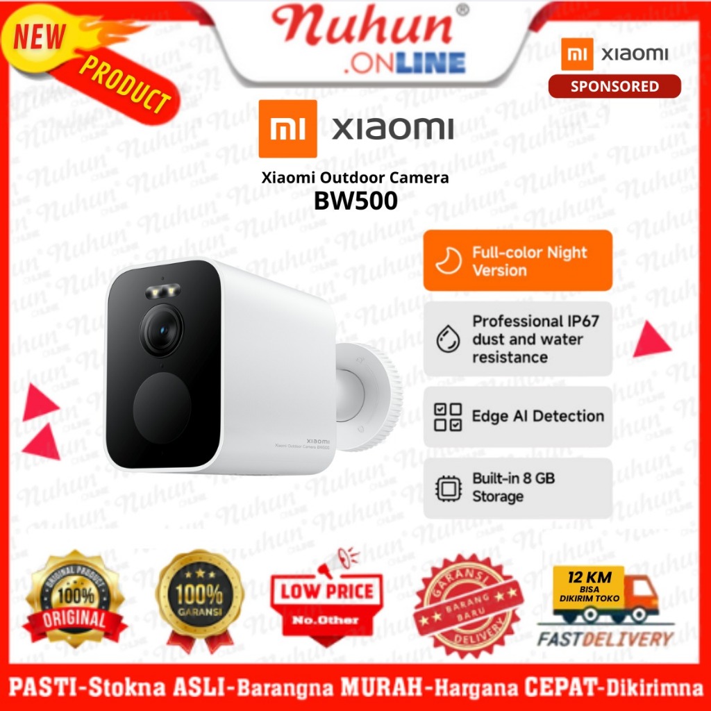 Jual Xiaomi Outdoor Camera BW500 | 2.5K full-colour night vision ...