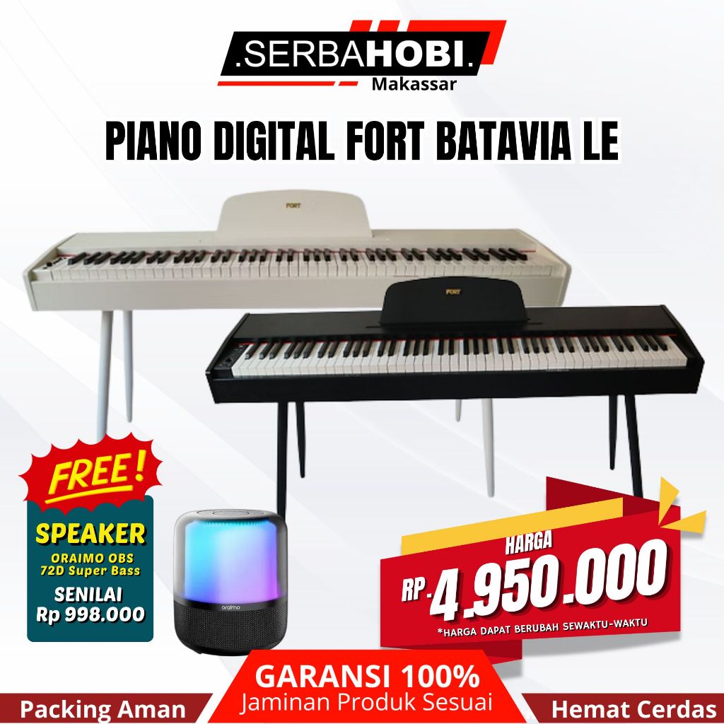 Jual PIANO FORT BATAVIA LE / PIANO DIGITAL FORT BATAVIA LE GARANSI 18 ...