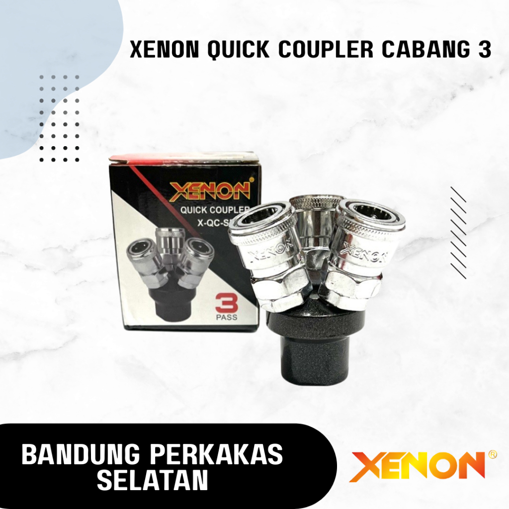 Jual XENON Quick Coupler Cabang 3 - Coupling 3 Way | Shopee Indonesia