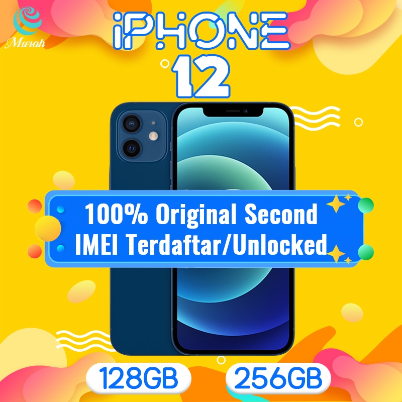 Jual iPhone 12 Second 128G 256G 6inch fullset Mulus Normal Bisa semua kartu Kondisi Perfect like ...