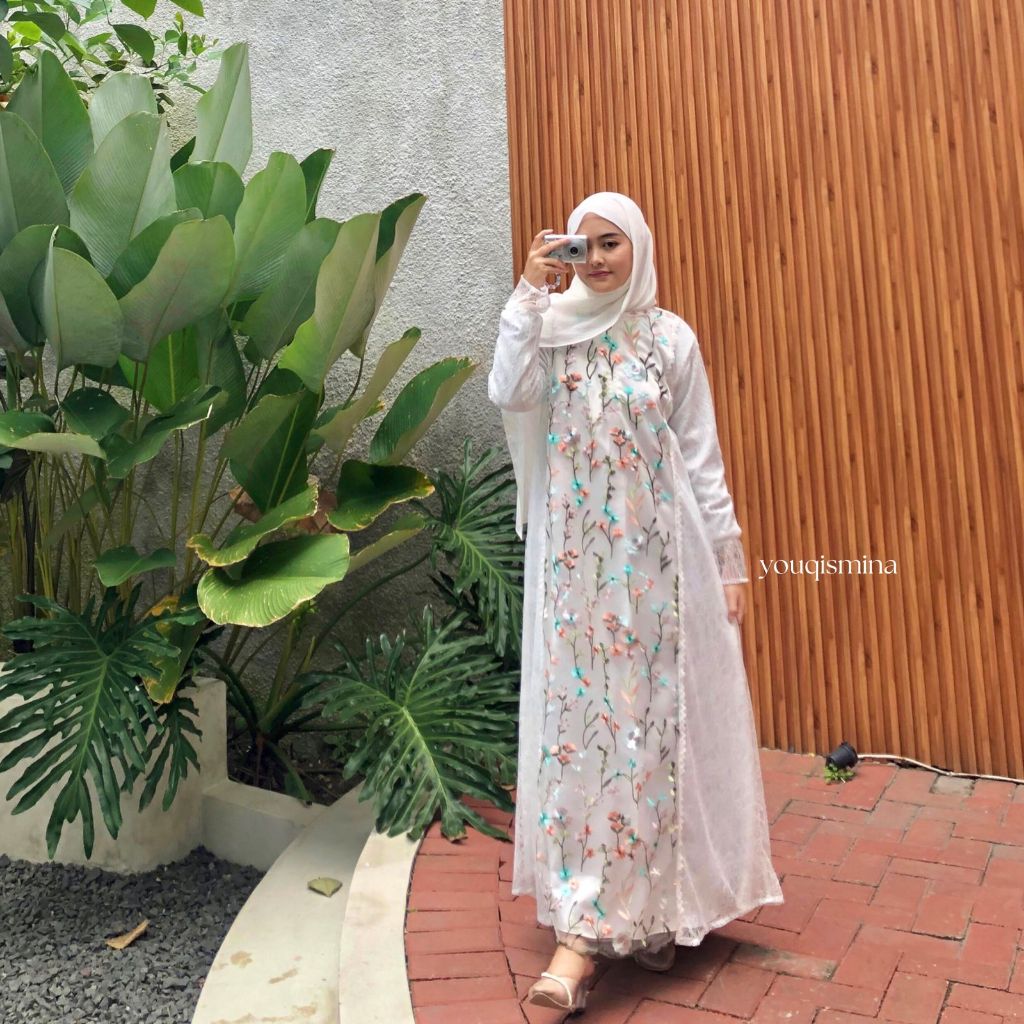 Jual Amara Dress | Baju Dress Lebaran | Kondangan Wanita Tile Bordir ...