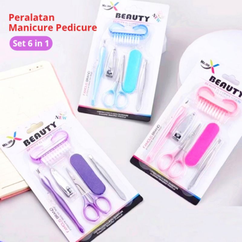 Jual ALAT MANICURE PEDICURE SET 6 in 1 - Perawatan Kuku Lengkap Di ...