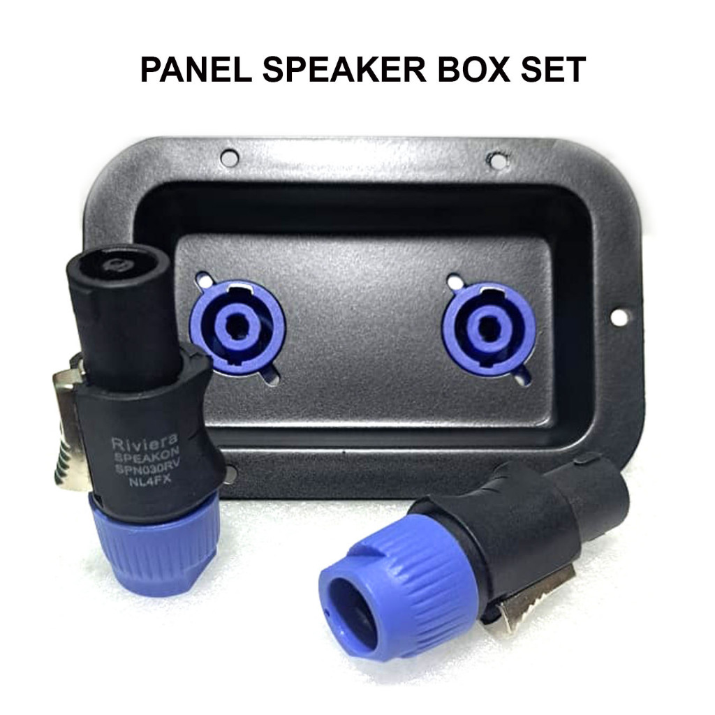 Jual Set Panel Terminal Speaker Box (Plat Besi Mangkok + Jack Spikon ...