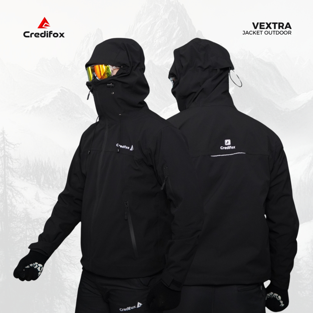 Jual CREDIFOX Jaket Gunung Gorpcore Seri VEXTRA Bahan Taslan Balon Full ...
