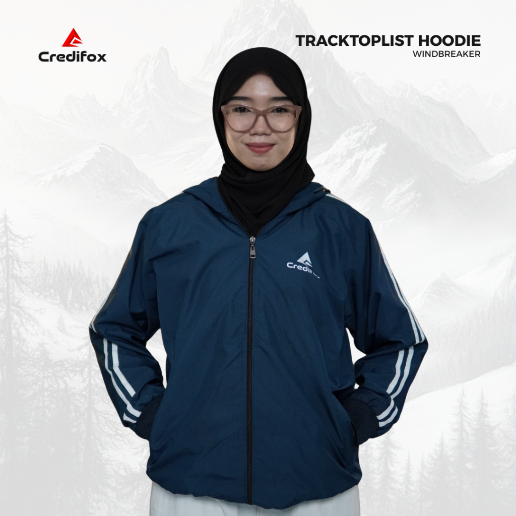 Jual CREDIFOX Jaket Tracktop List Hodie - Jaket Casual Winbreaker ...
