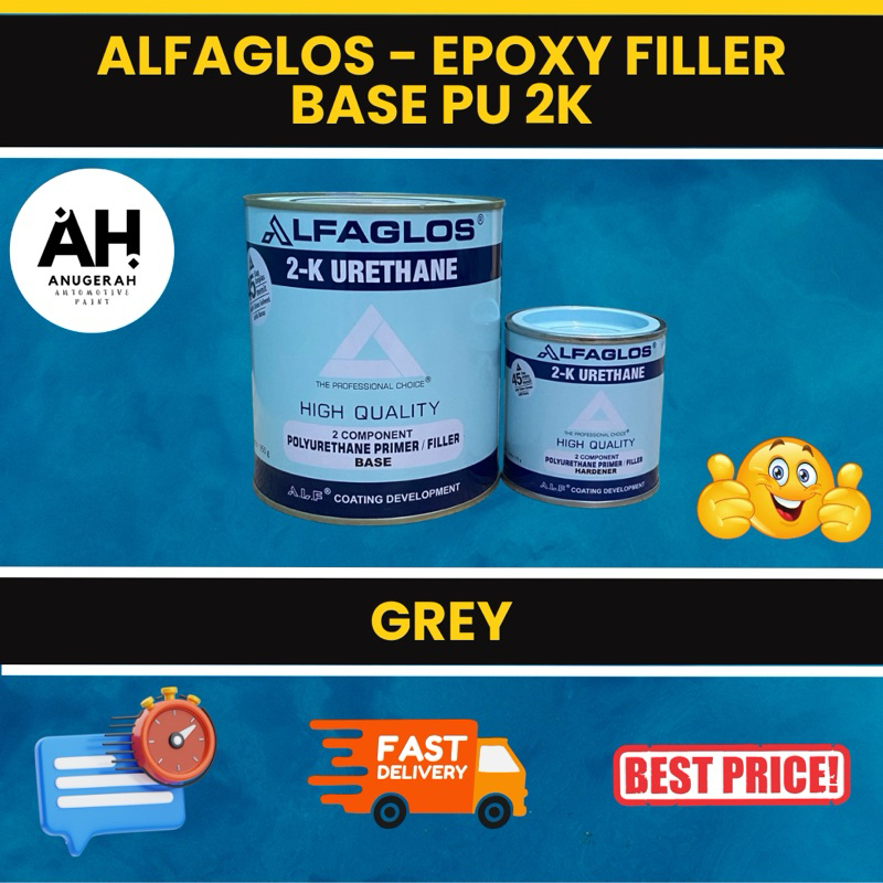 Jual Alfaglos Epoxy Filler Base PU 2K (1.2 Liter / Set) | Shopee Indonesia
