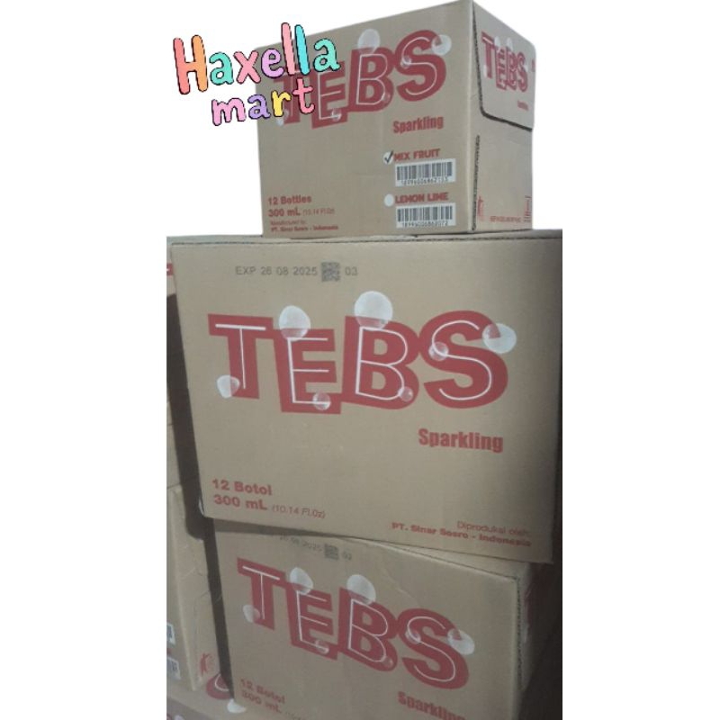 Jual Tebs Soda/Sparkling Water 12 Botol@300ml | Shopee Indonesia