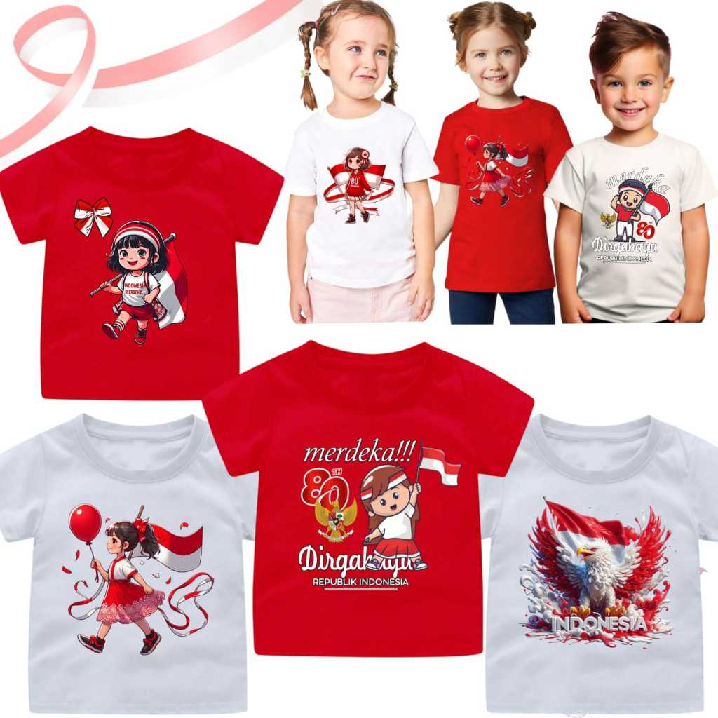 Jual KOI - Baju Kaos Bayi Dan Anak Kemerdekaan Indonesia - Kaos Cewek ...