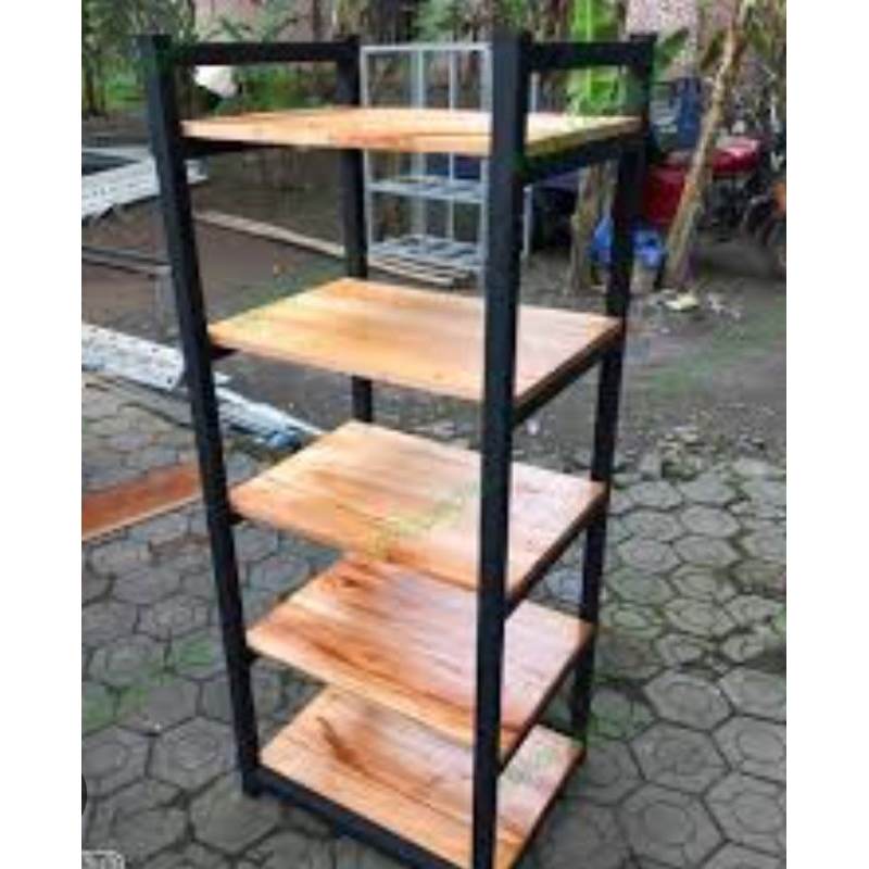 Jual RAK INDUSTRIAL BESI KAYU BUKU RAK INDUSTRIAL BESI SERBAGUNA ...