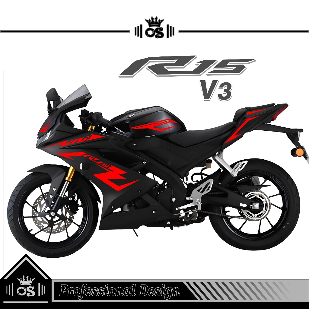 Jual CUTTING STICKER / STRIPING R15 V3 / MTF 12 / STRIPING R15 V3 ...