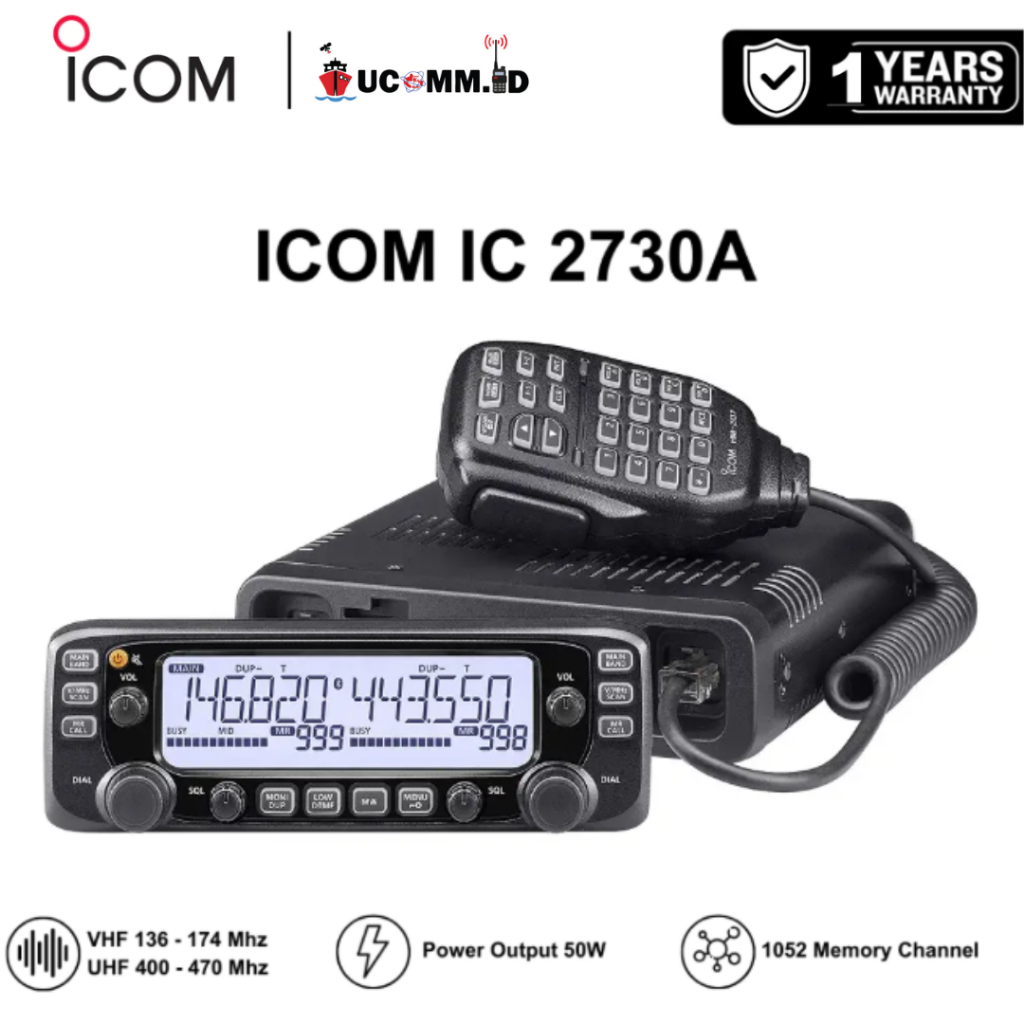 Jual Icom IC-2730A Rig Dual Band IC2730A IC2730 2730 Original Garansi ...