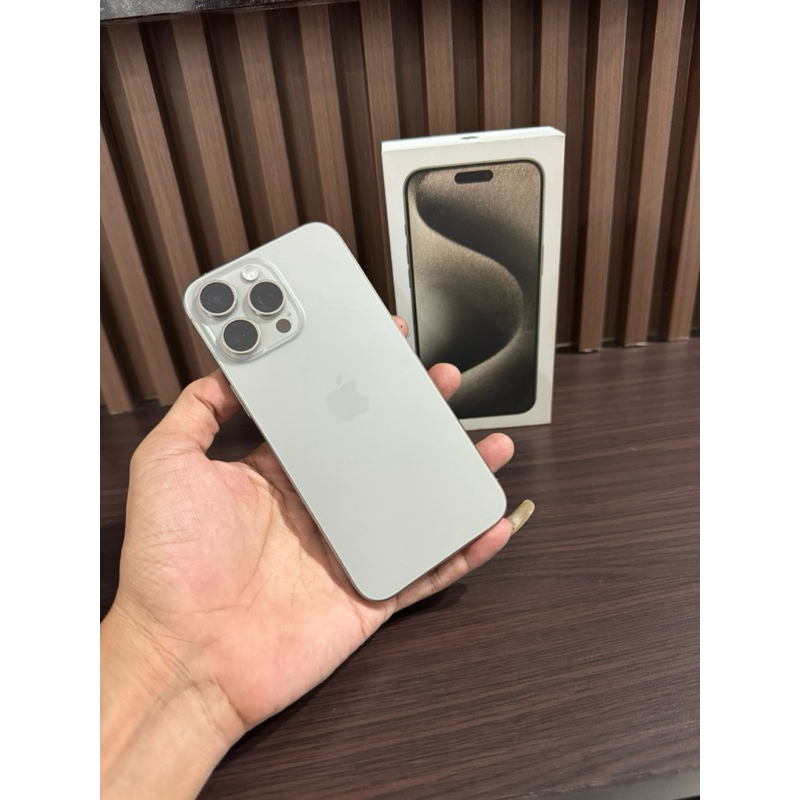 Jual Iphone 15 Promax 256gb Natural Titanium Resmi Ibox | Shopee Indonesia