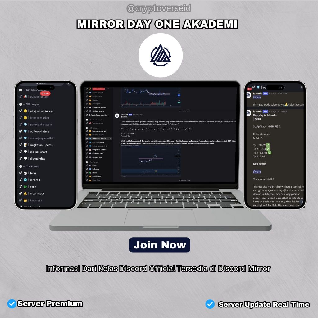 Jual Kelas Discord Mirror Day One Akademi [100% Mirror Dari Official ...
