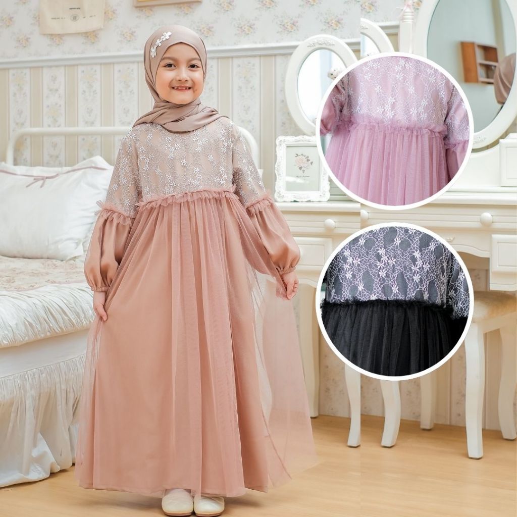Jual Haura Dress By Lilbi - Little Bee Boutique - Dress Lebaran Anak ...