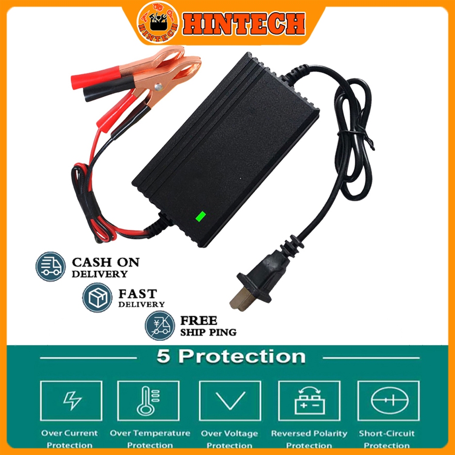 Jual Charger Aki Portable 12V 2A / Charger Aki 12V 3AH - 20AH Alat Cas ...