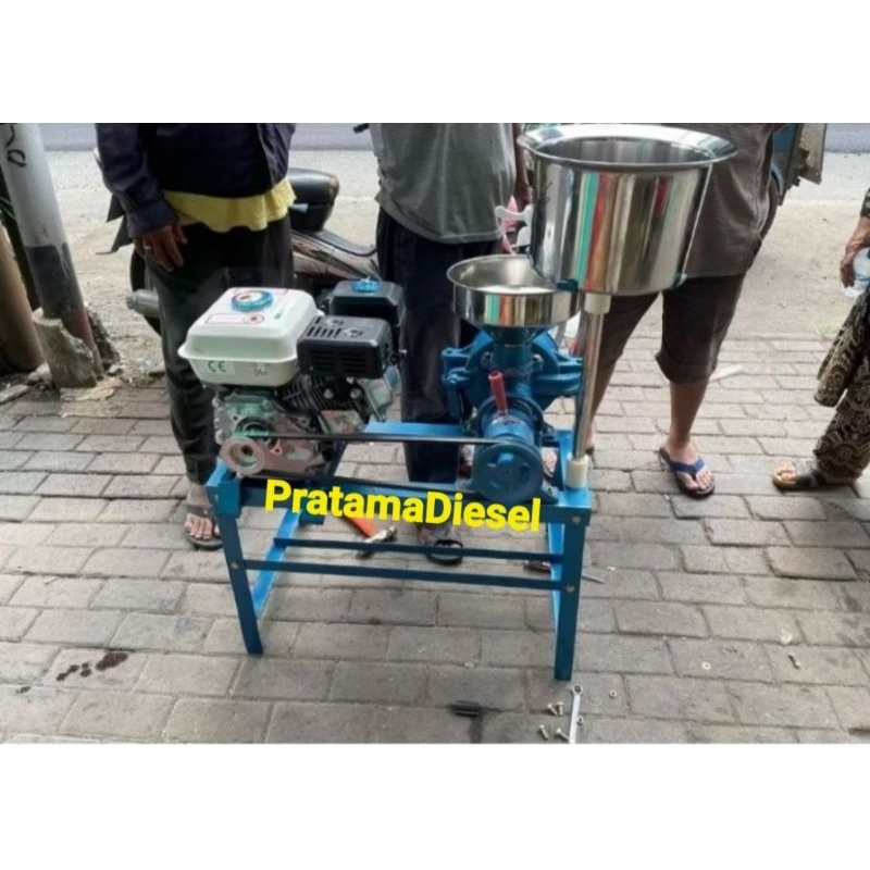 Jual Mesin Giling Kacang Kedelai Tahu 6inch +Mesin penggerak GX160 siap ...