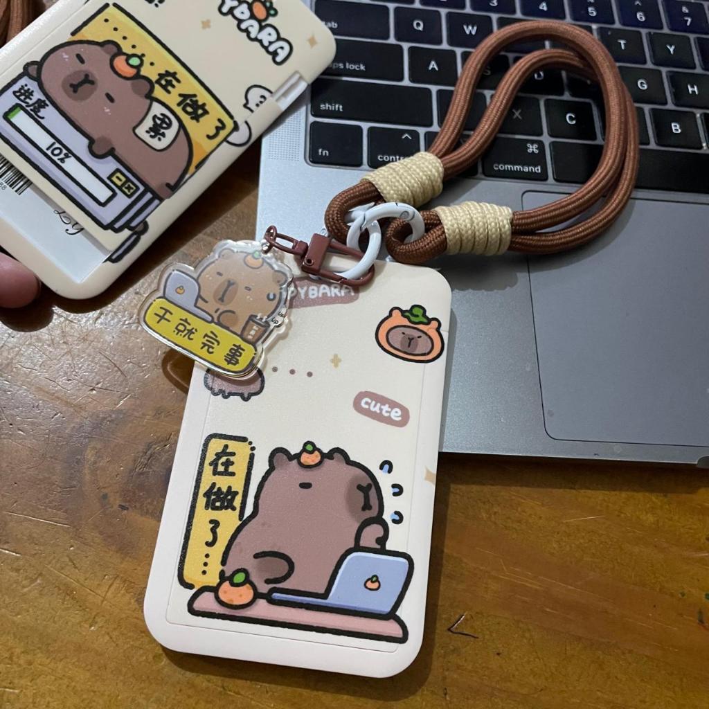Jual Capybara Card Tag Name Holder Access Card ID Buss Subway MRT Trans ...