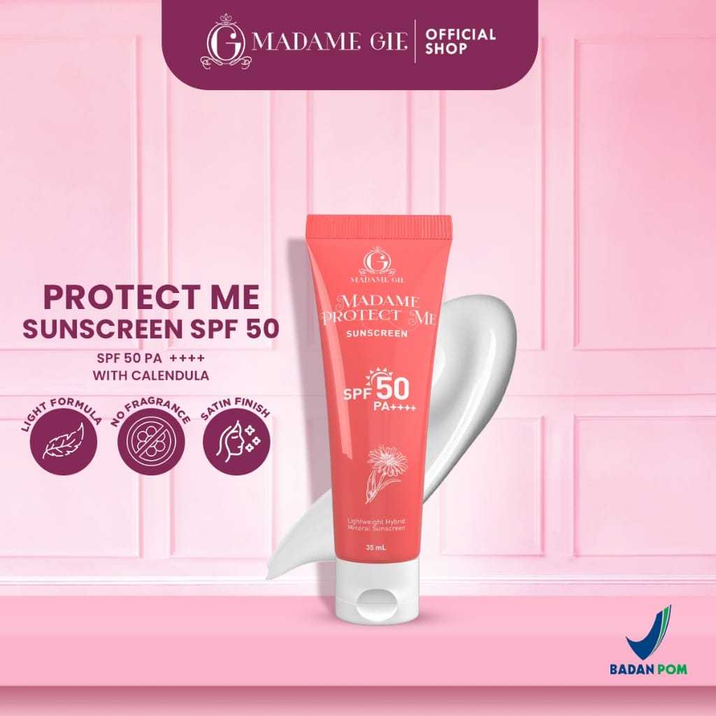 Jual Madame Gie Madame Protect Me Sunscreen SPF 50 PA ++++ With Calendula 35ml | Shopee Indonesia