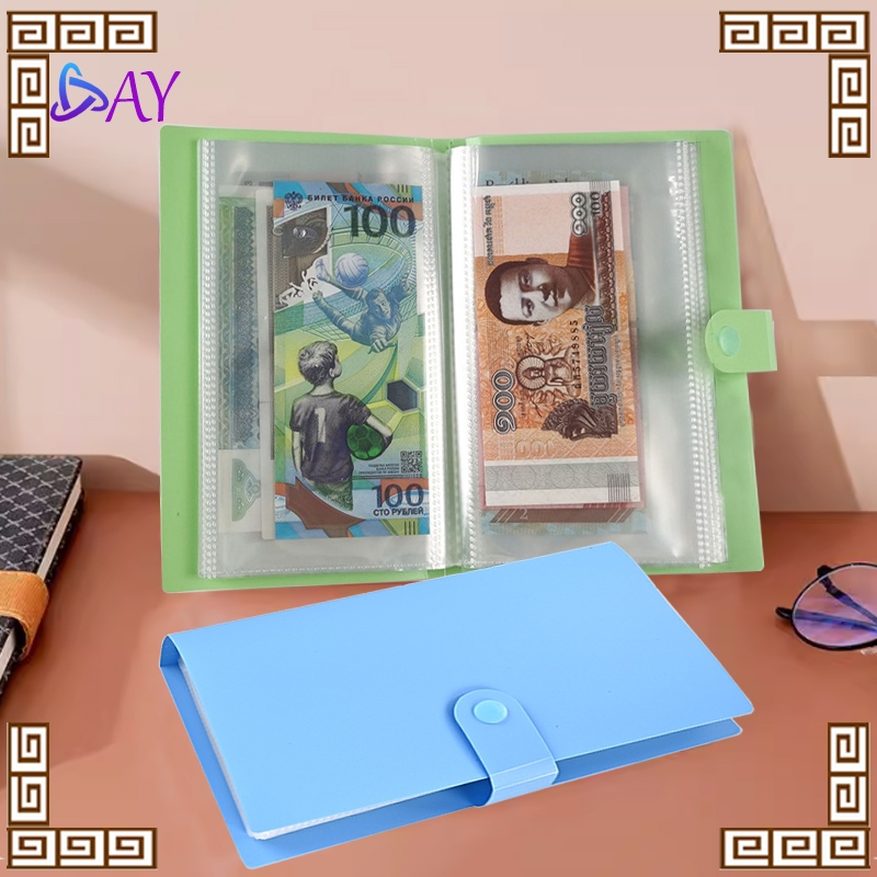 Jual 100 Lembar Dompet Uang Kertas Album Koleksi Uang Kertas Transparan ...