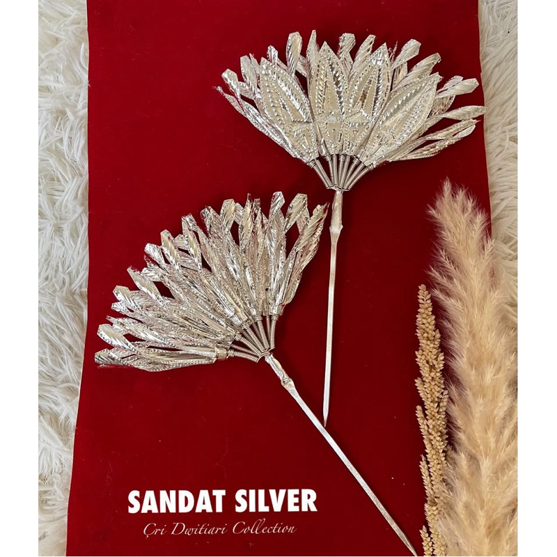 Jual Bunga Cucuk Sandat Silver Kembang Goyang Bali | Shopee Indonesia