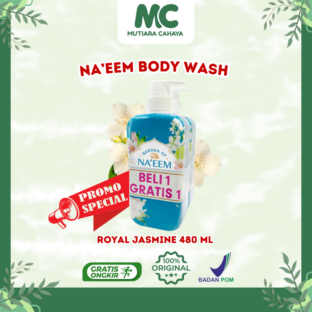 Jual MC Beauty - PROMO BELI 1 GRATIS 1 Garden of Naeem Moisturizing Body Wash | Naeem Royal ...