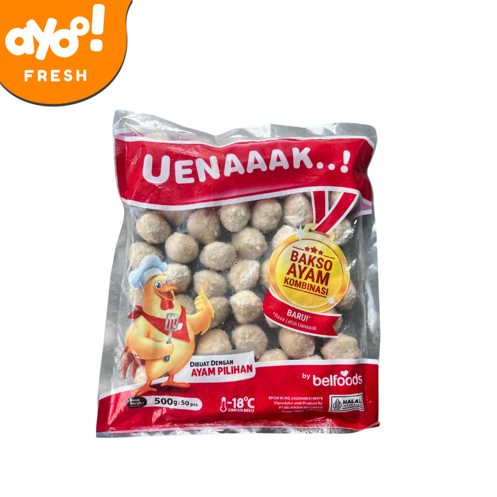 Jual Belfoods Uenaak Bakso Ayam UMM 500 g Pack | Shopee Indonesia