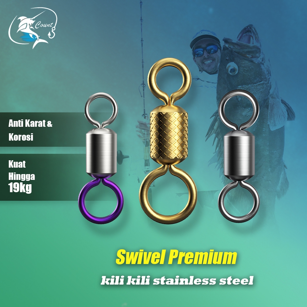 Jual Sambungan Swivel Pancing Anti Kusut Stainless Steel | Kili-Kili ...