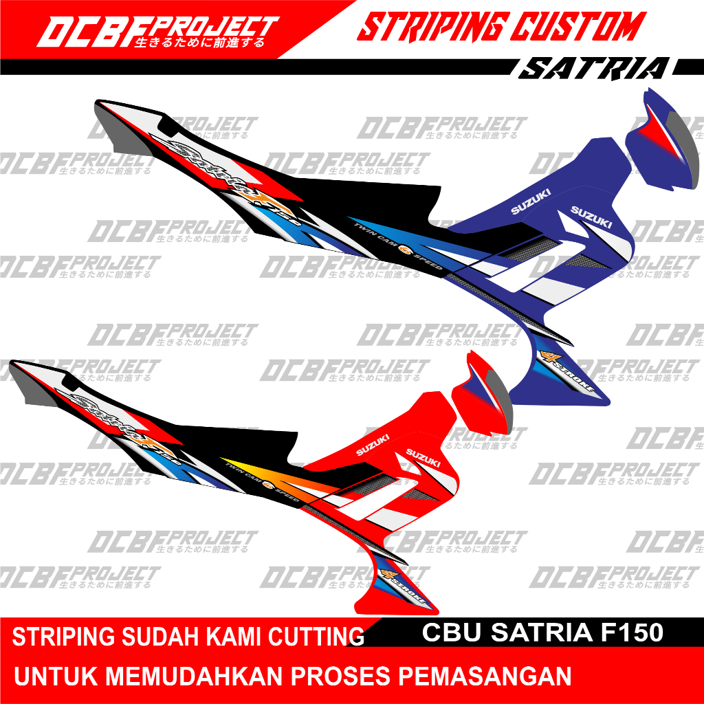 Jual STRIPING CUSTOM SUZUKI SATRIA FU RAIDER R150 CBU MOTIF ORGINAL ...