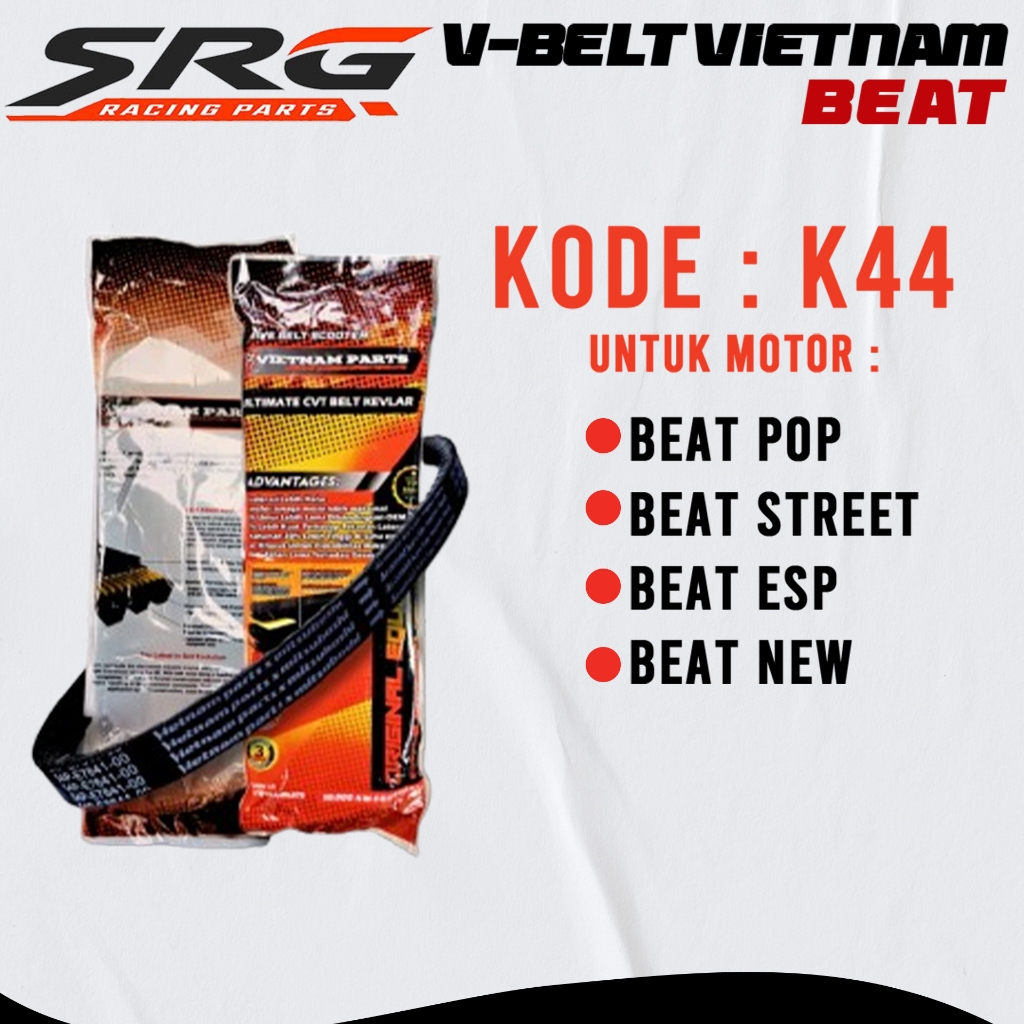 Jual VBELT VIETNAM BEAT KODE K44 BEAT POP BEAT STREET BEAT ESP BEAT NEW ...
