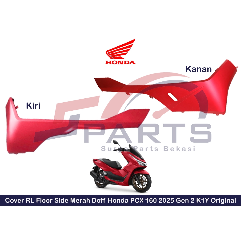 Jual Cover Floor Side Honda PCX 160 New 2025 K1Y Original Merah Doff ...