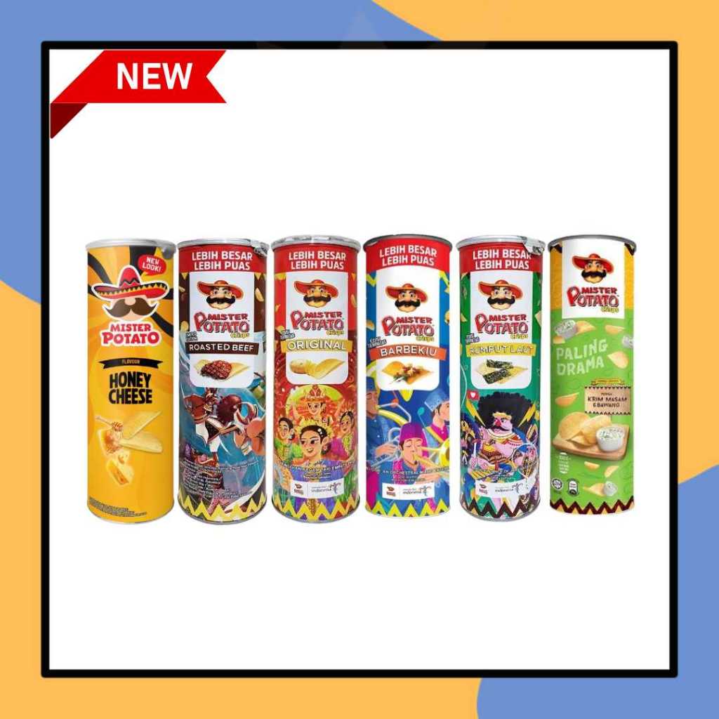 Jual Mister Potato Snack Crisps 106gr Ghost Papper Sapi Panggang ...