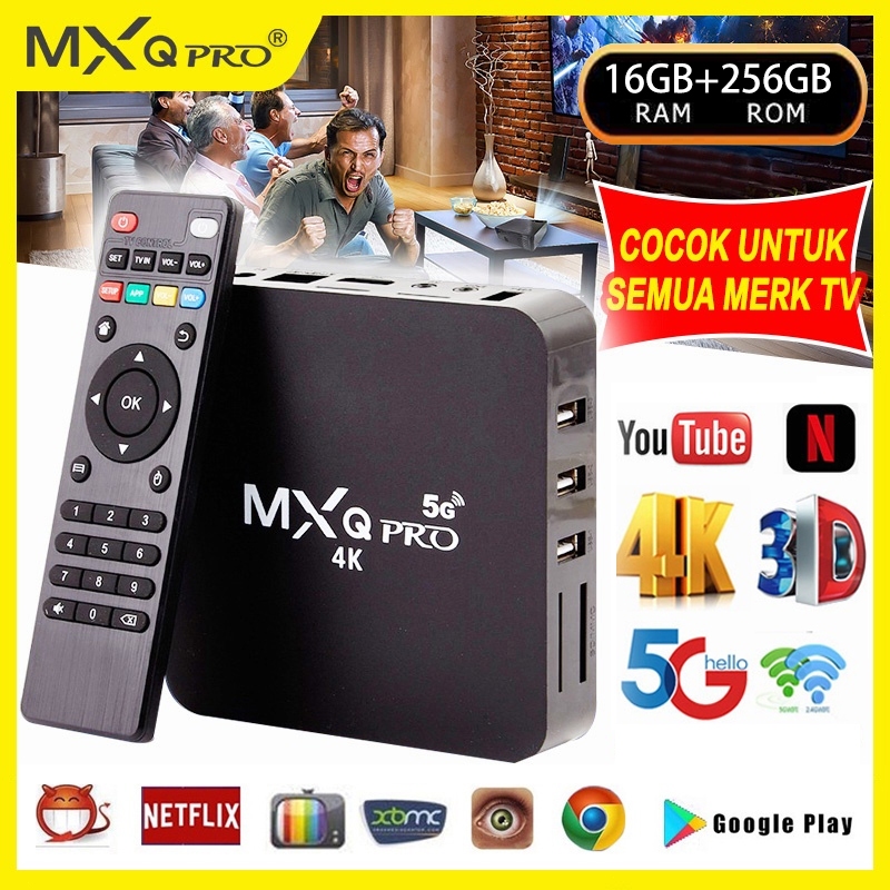 Jual Mxq Pro Android TV Box 4k 5G STB Digital Smart TV Box Set Top Box Wifi Unlock Tv Box Full ...