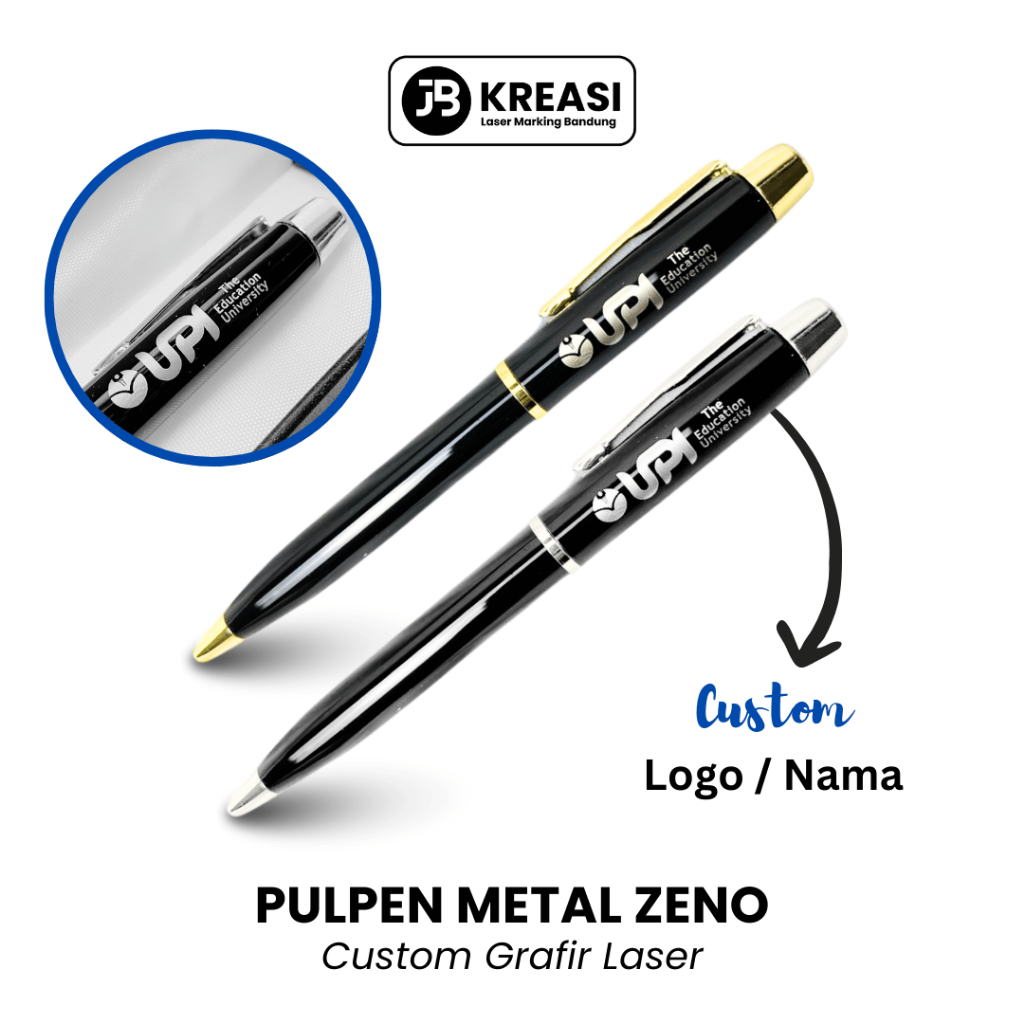 Jual Pulpen Promosi Custom Grafir Laser / Pen Zeno Model Parker Bisa ...