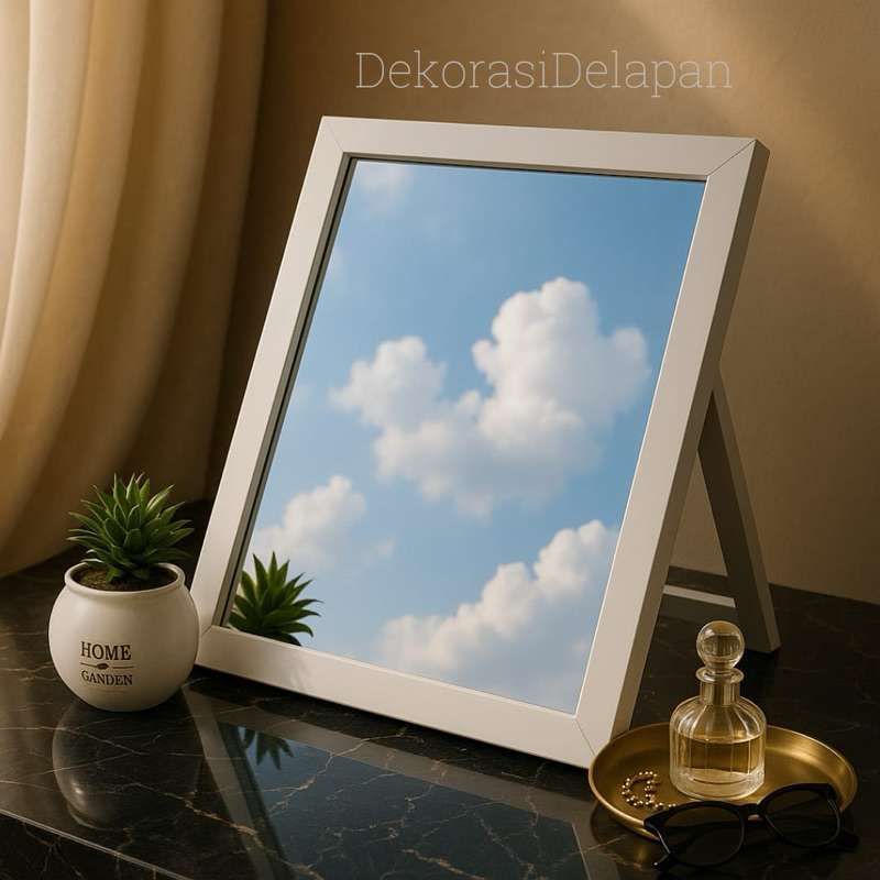Jual Standing Mirror Mini 28x34 | Shopee Indonesia