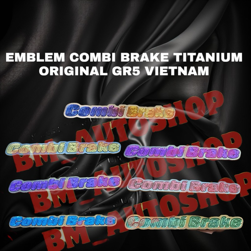 Jual Emblem Combi Brake Titanium ORIGINAL VIETNAM HARGA PERPCS/1BIJI ...